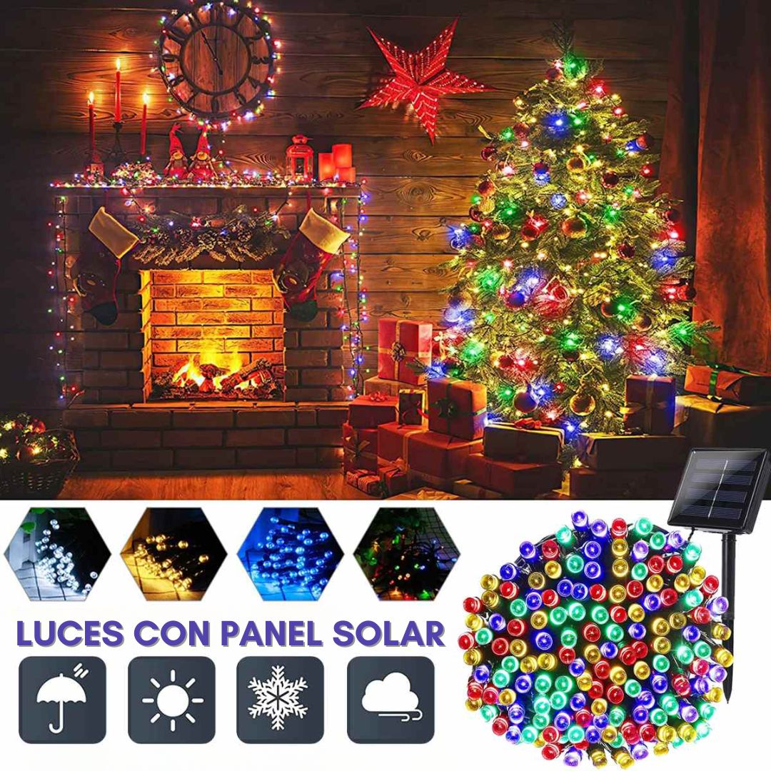 😍LUCES NAVIDEÑAS CON PANEL SOLAR🎄 – Tienda Peru